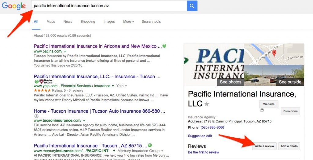 Review Us - Pacific Insurance